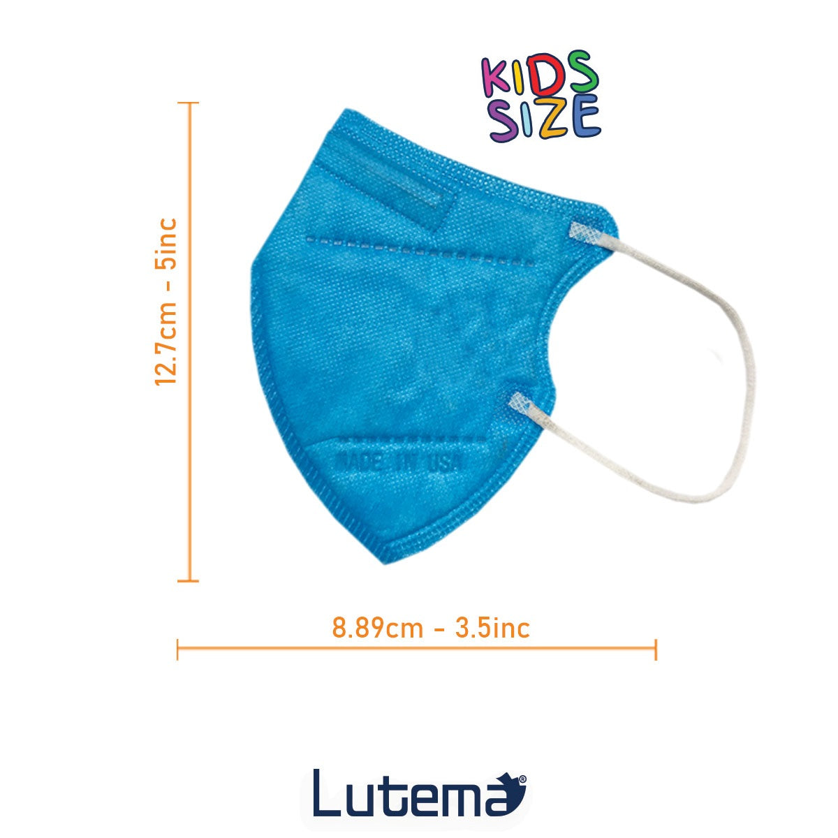 Made in USA, Kids 5-Layer M95c Travel Face Mask with Ultra High Filtra ...